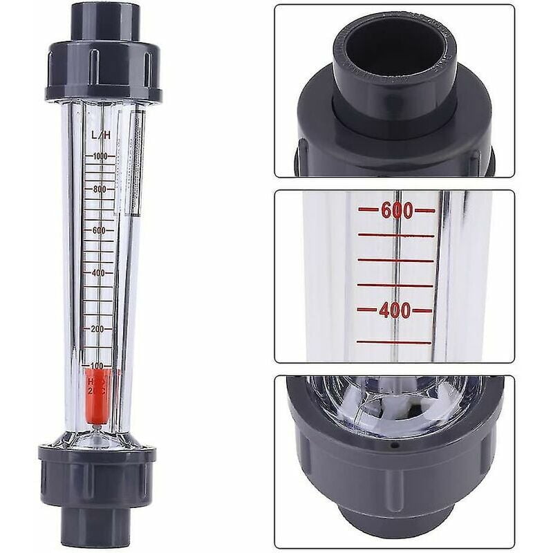 Water Flow Meter Transparent Plastic Tube Type 100 1000l/H Flow Meter ...