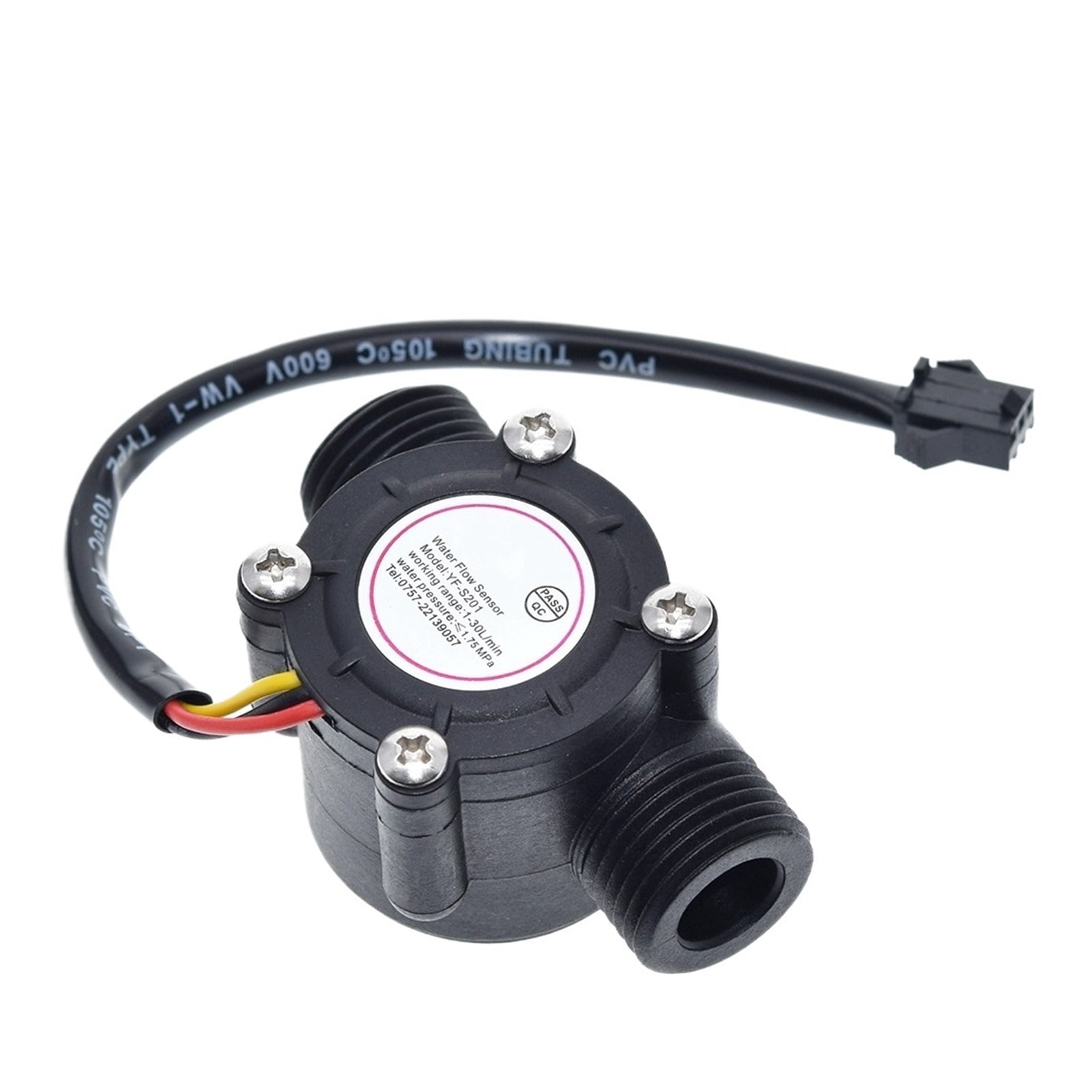Water Flow Sensor Flowmeter Hall Flow Sensor Water Control 1-30L/min 2 ...