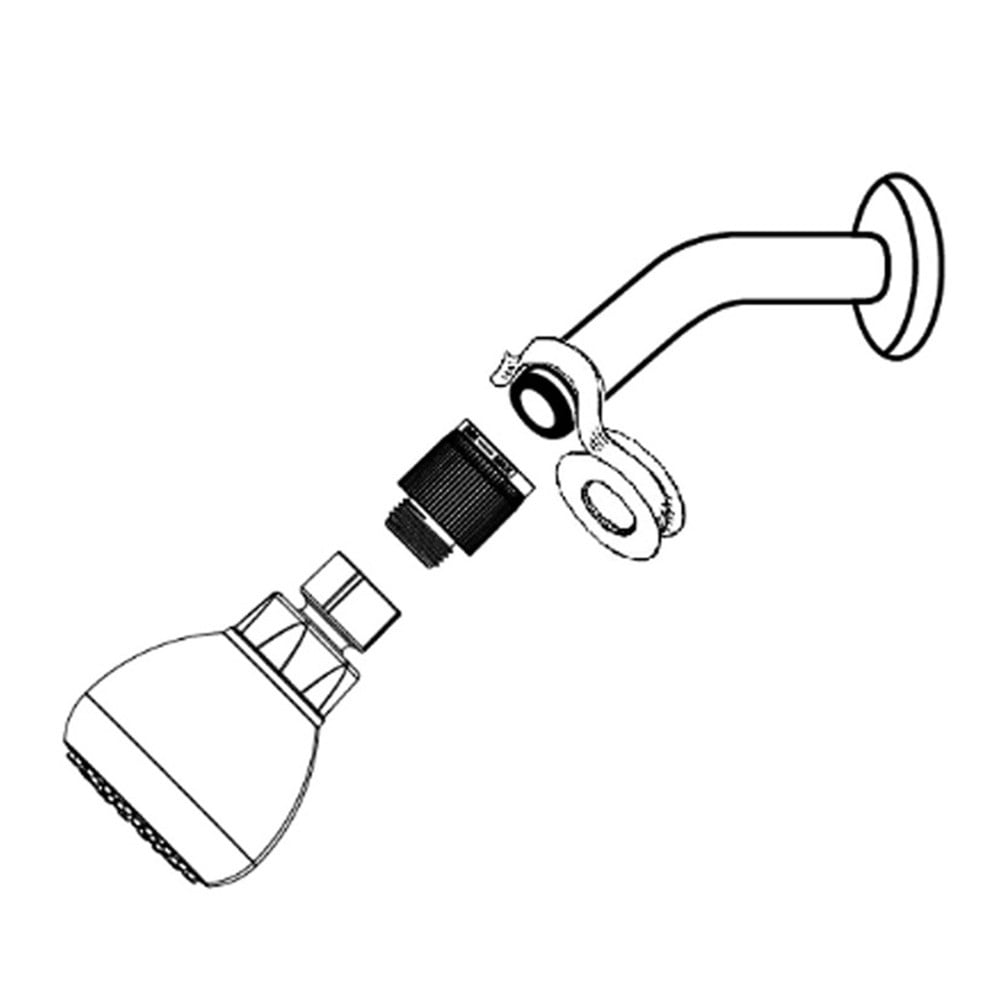 Water Flow Shower Head Screw Pressure Adjustment Regulator Bathroom ...