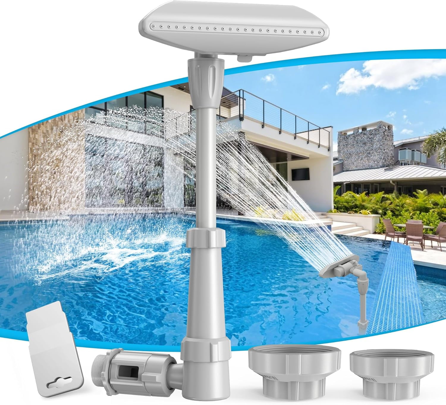 Water-Fountain Dual Spray Swimming-Pool-Accessories - Upgrade Above ...