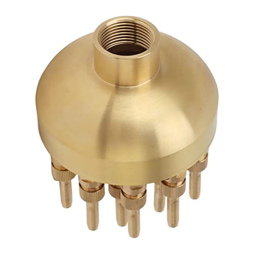 Water Fountain Nozzle, 3 Layers Fountain Nozzle Brass Column Sprinkler ...