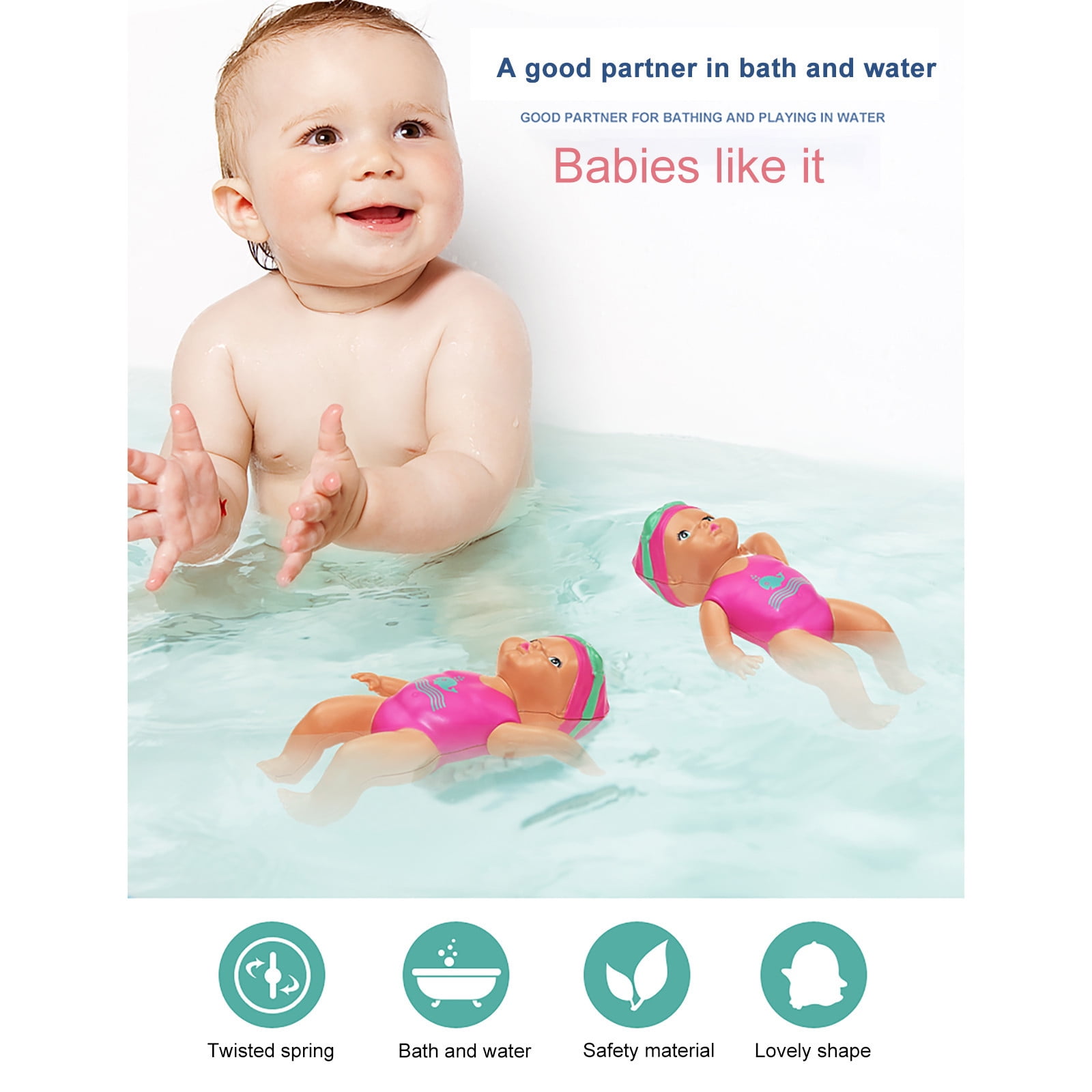 Water Fun-Swimming Pool For-Electric Doll Toy Swimming Dolls For ...