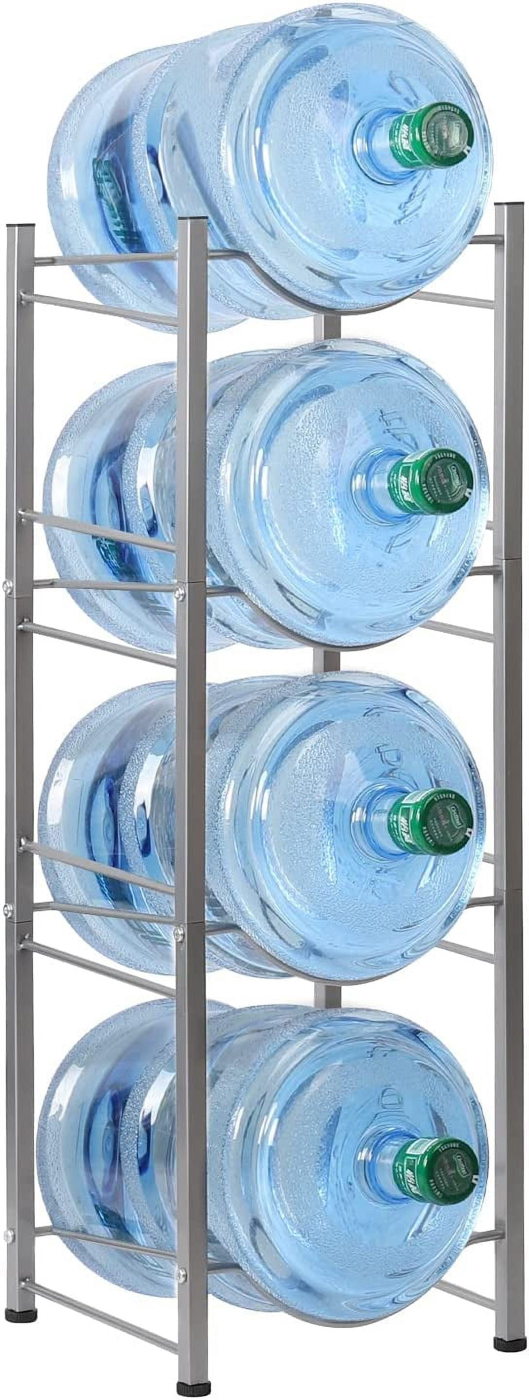 Water Gallon Jug Holder, 4 Tiers Heavy Duty Water Bottle Buddy Display ...