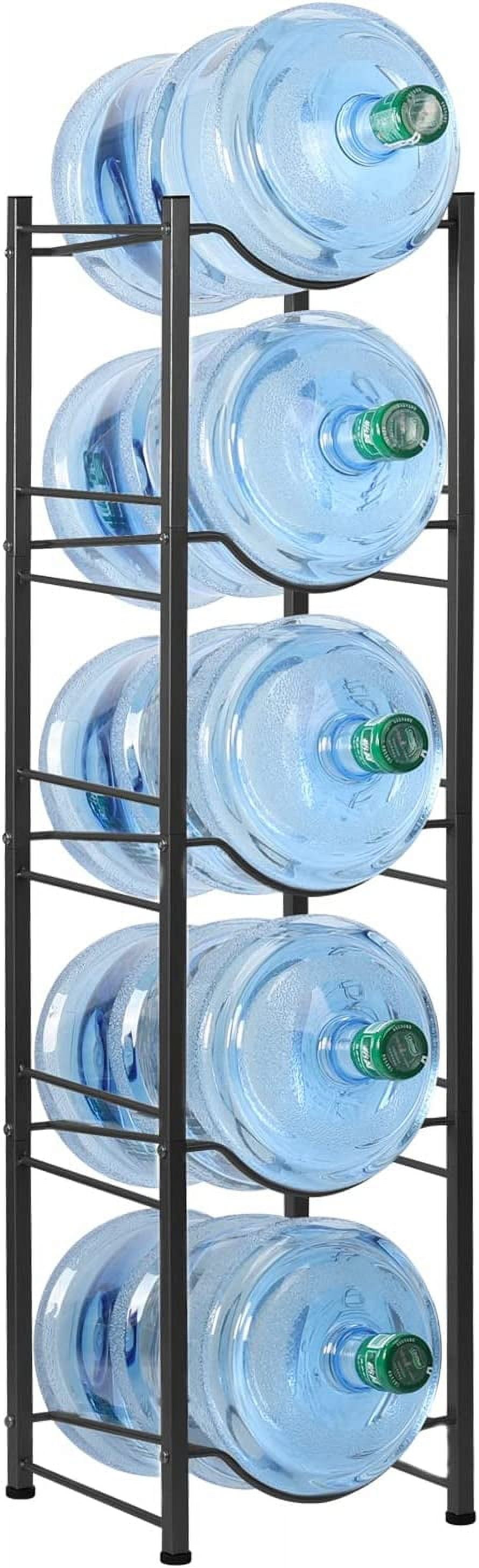 Water Gallon Jug Holder, 5-Tier Heavy Duty Water Bottle Buddy Display ...