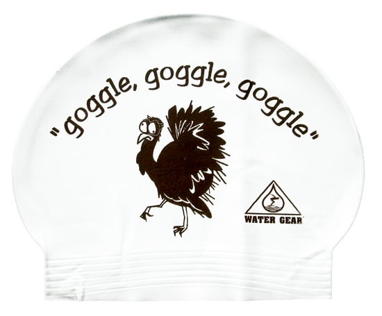 Water Gear Goggle Turkey Latex Swim Cap - Walmart.com