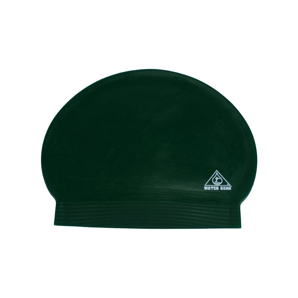 Water Gear 30100 Latex Swim Cap-Forest Green - Walmart.com