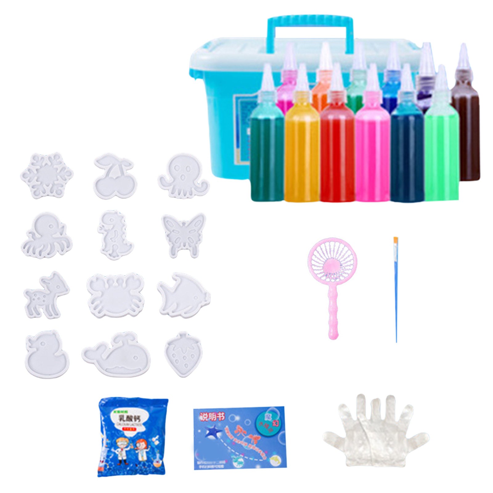Water Gel Toy Kit 2025 Handmade Fairy Water Gel Set In Water Scoop Measuring Cup Storage Box ...
