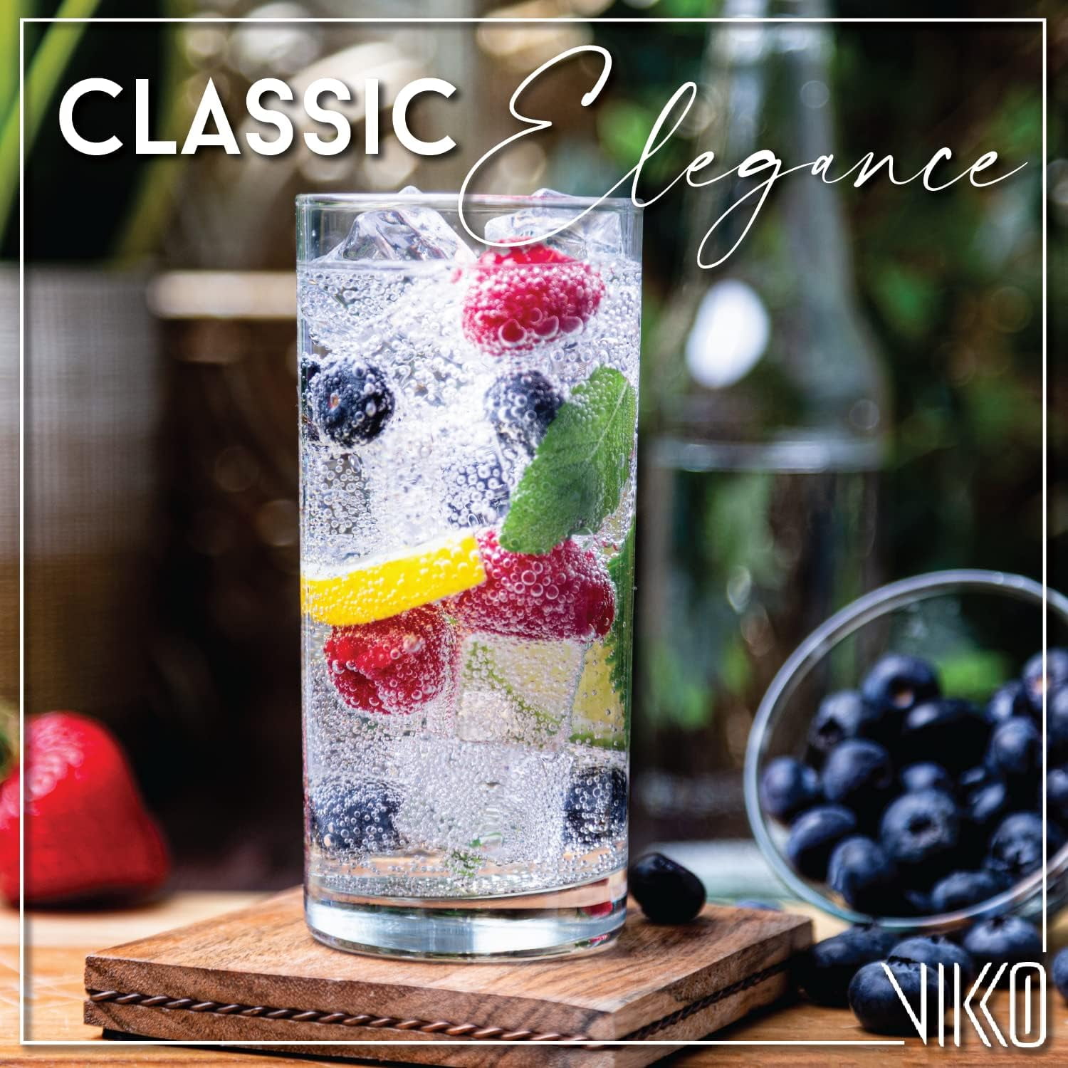 Water Glasses, Set of 4 Drinking Glasses, Thick and Durable , 10 Ounce ...