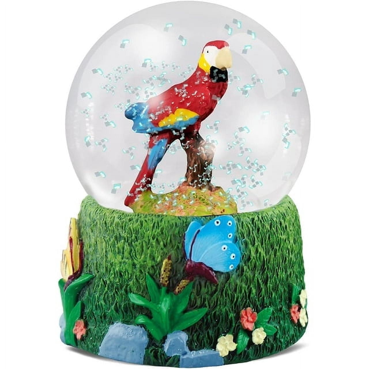 Water Globe - Parrot from Deluxebase. Snow Globe with Parrot Figurines ...