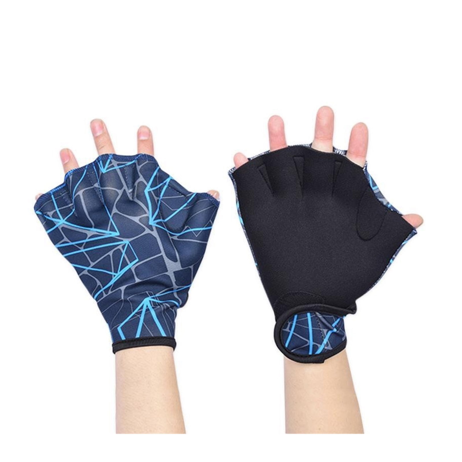 Water Gloves Half Cut Swimming Hand Fins For Men Women Adult Children ...