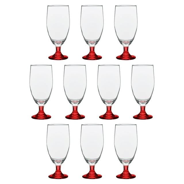 Toscana Elegant Dining Water Goblet Glasses, 20 Oz Set of 10, Fancy ...