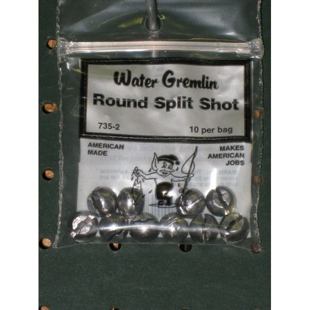 Water Gremlin 735-2 Round Split-Shot 10Pc - Walmart.com
