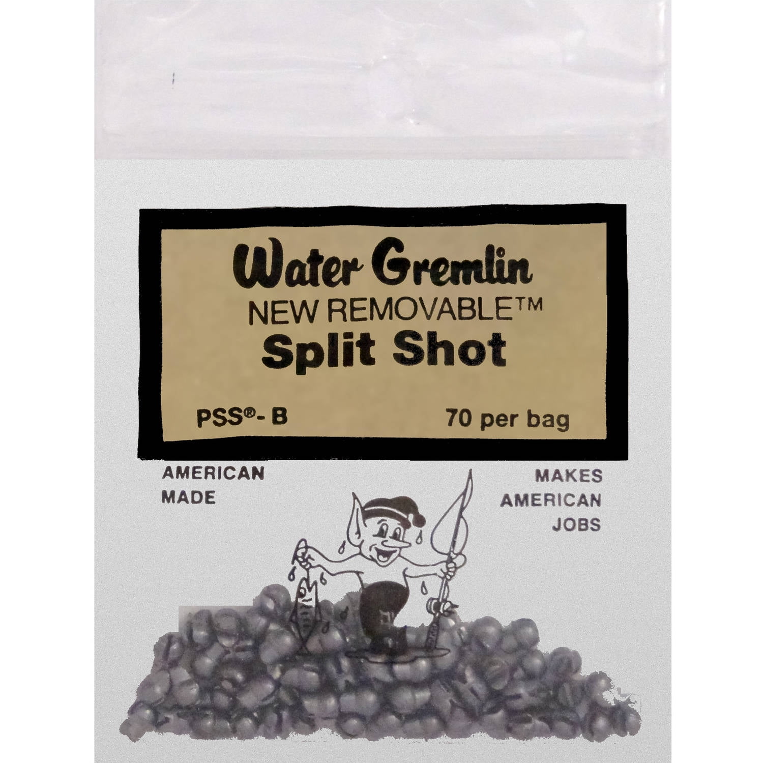 Water Gremlin Company PSS-B Removable Split-Shot 70Pc, Multi, One Size ...