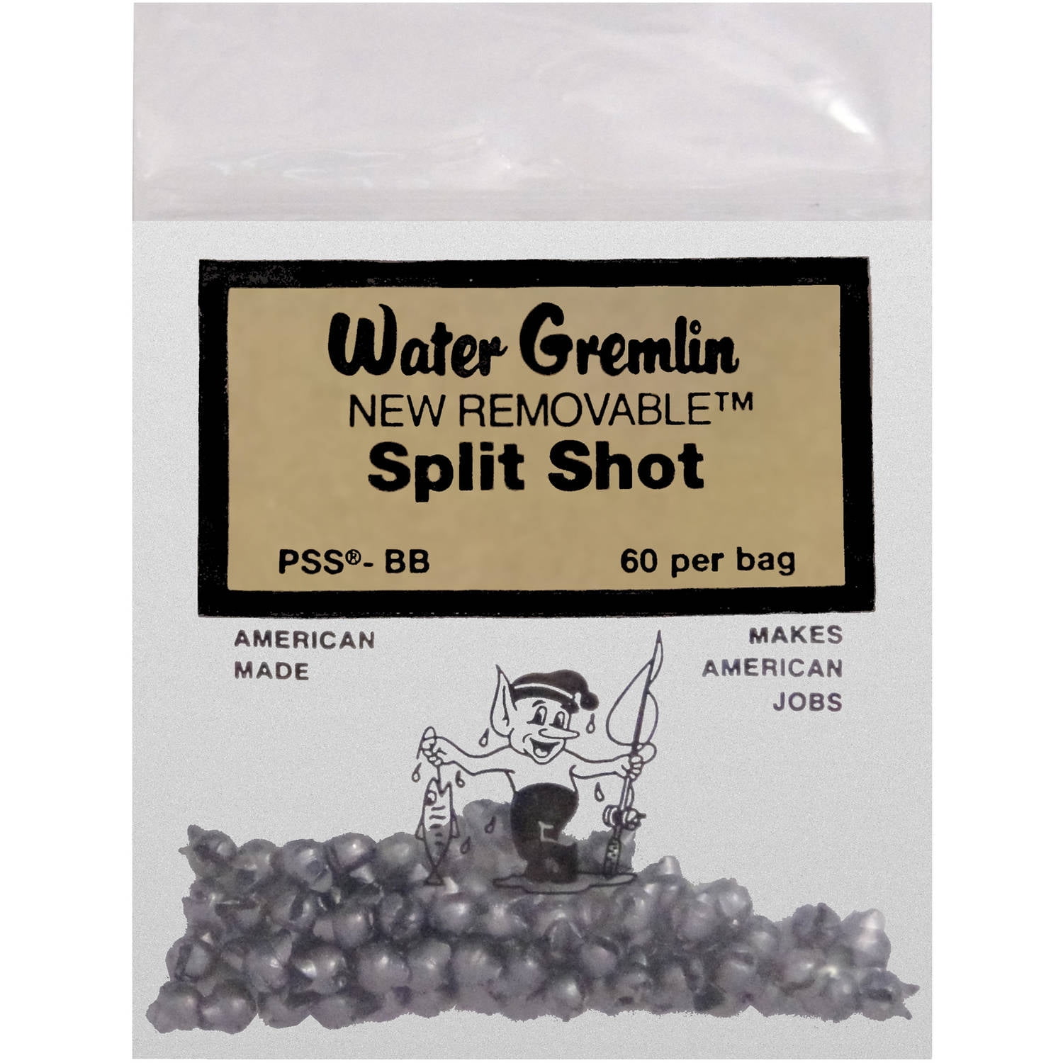 Water Gremlin PSS-BB Removable Split Shot 60Pc - Walmart.com