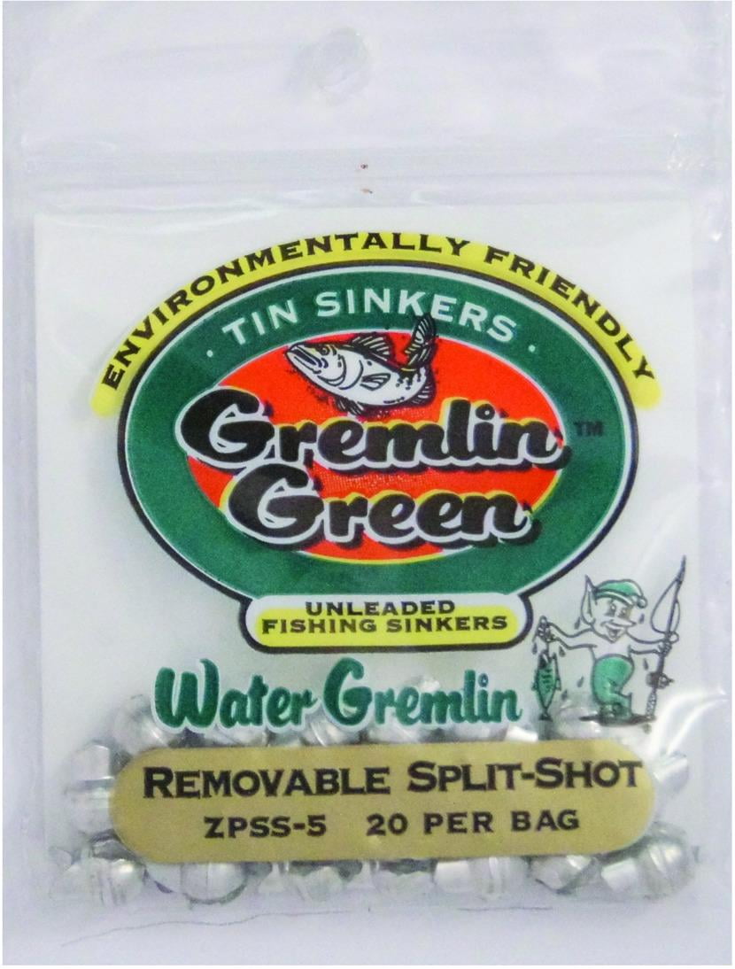 Water Gremlin ZPSS-5 Gremlin Green Removable Split-Shot 20Pk - Walmart.com