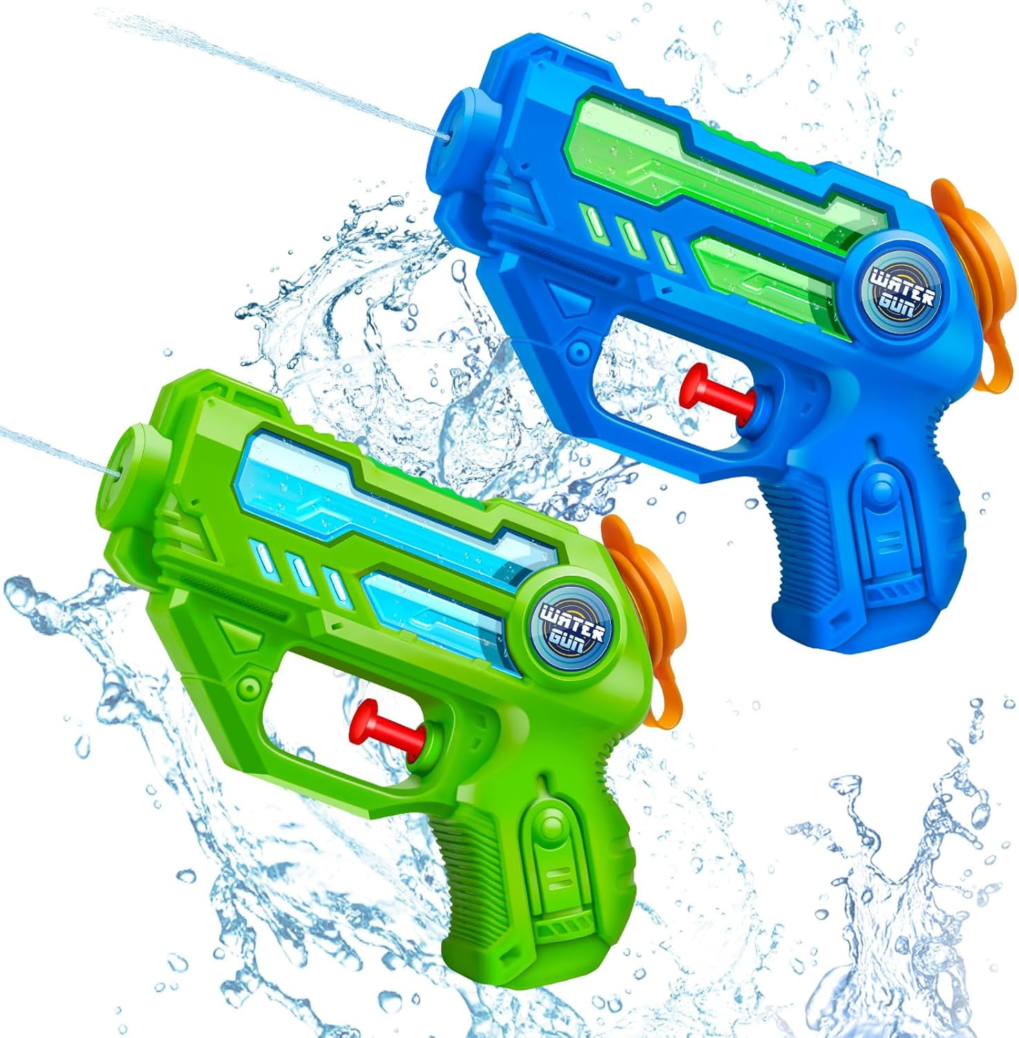 Water Guns for Kids - 2 Pack Mini Squirt Water Gun with Trigger Small ...