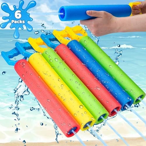 Water Guns for Kids - Noodle Design, Lightweight, 40ft Range, Squirt ...