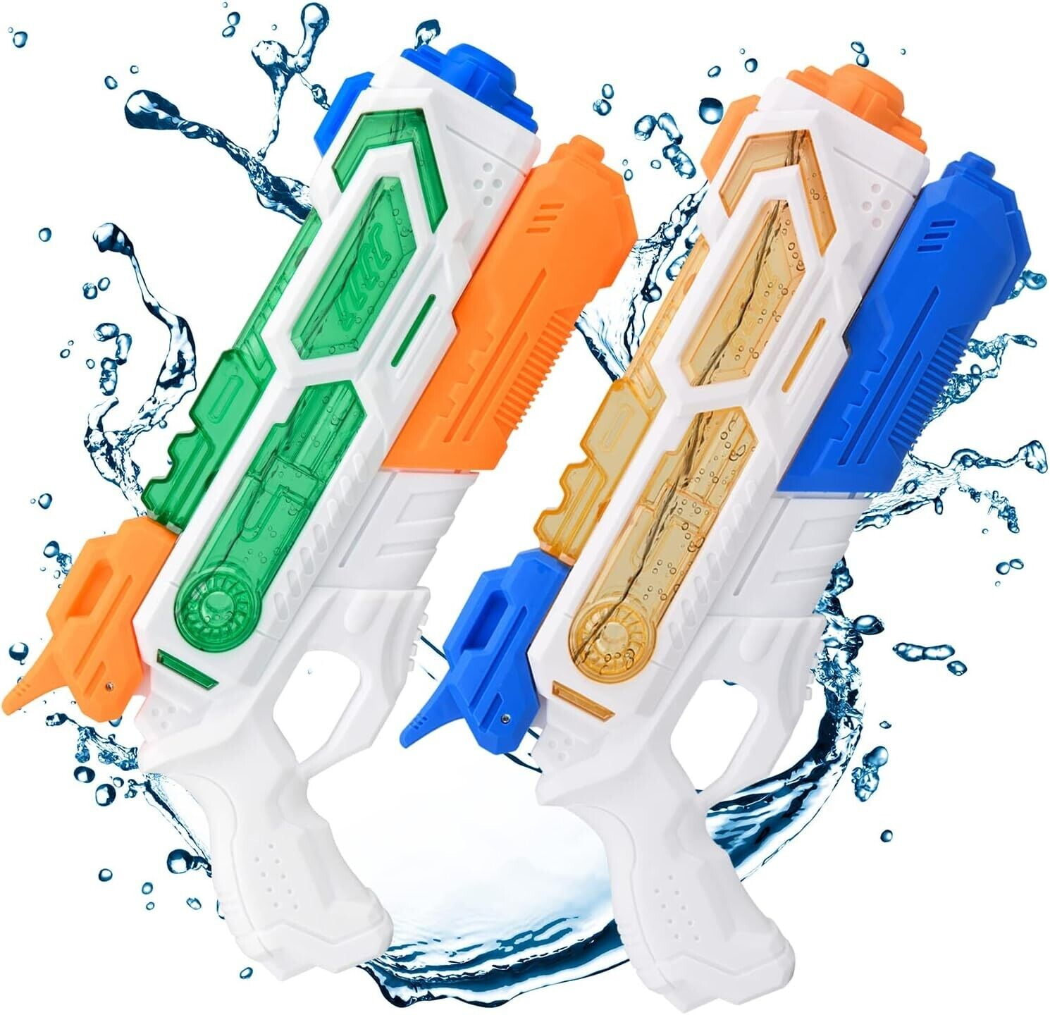Water Guns for Kids Squirt Guns - 2 Pack Outdoor Swimming Pool Water ...