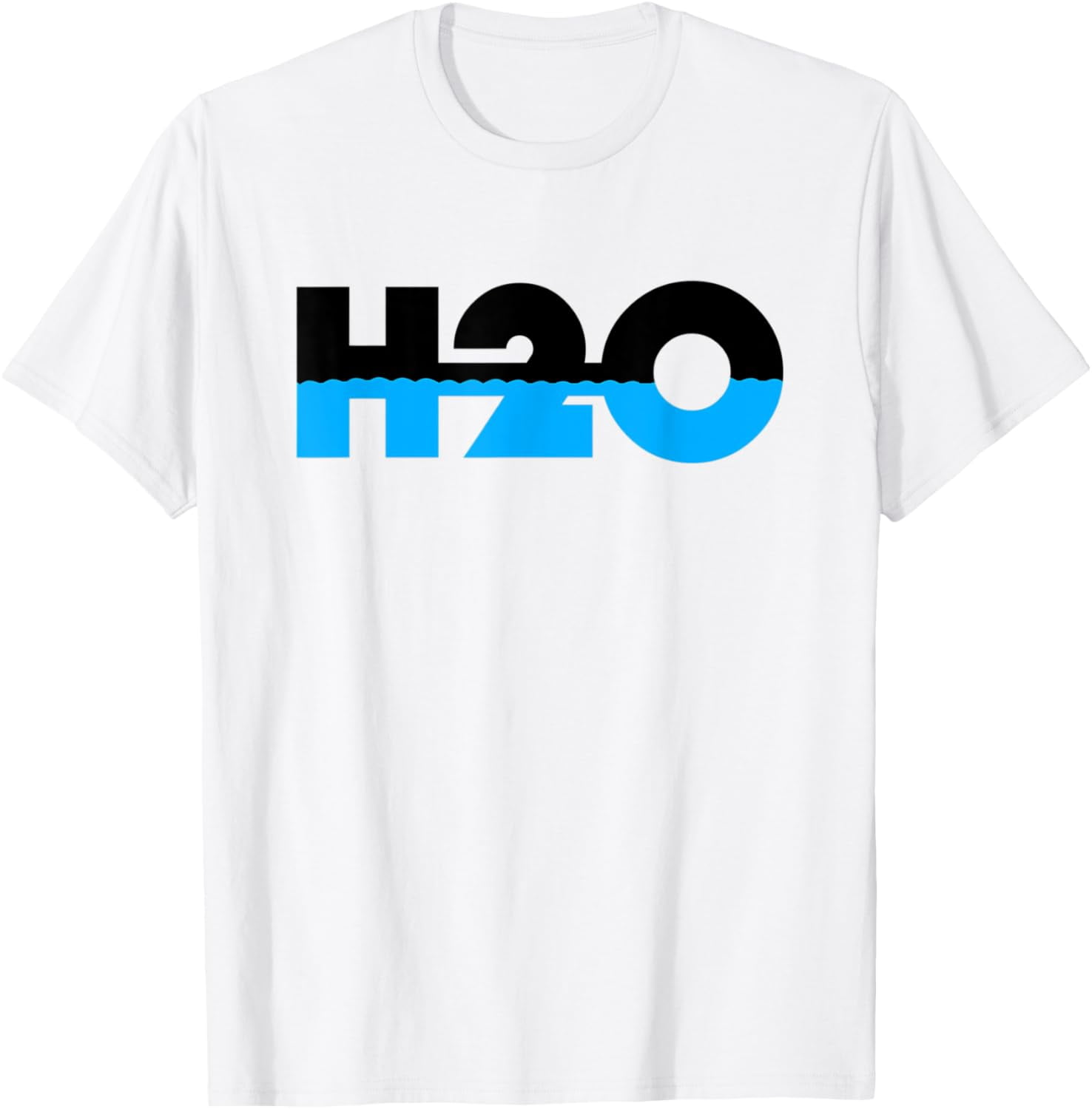 Water H2o Molecule Costume T-Shirt men and women can wear, black, white ...