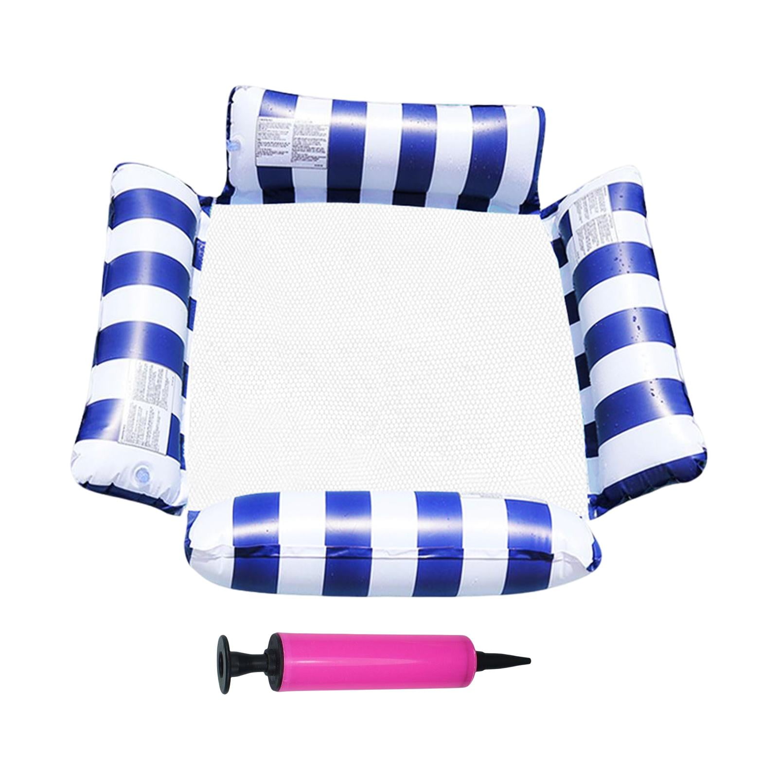 Water Hammock Float Lounge Chair Sofa Cushion Inflatable with Air Pump ...