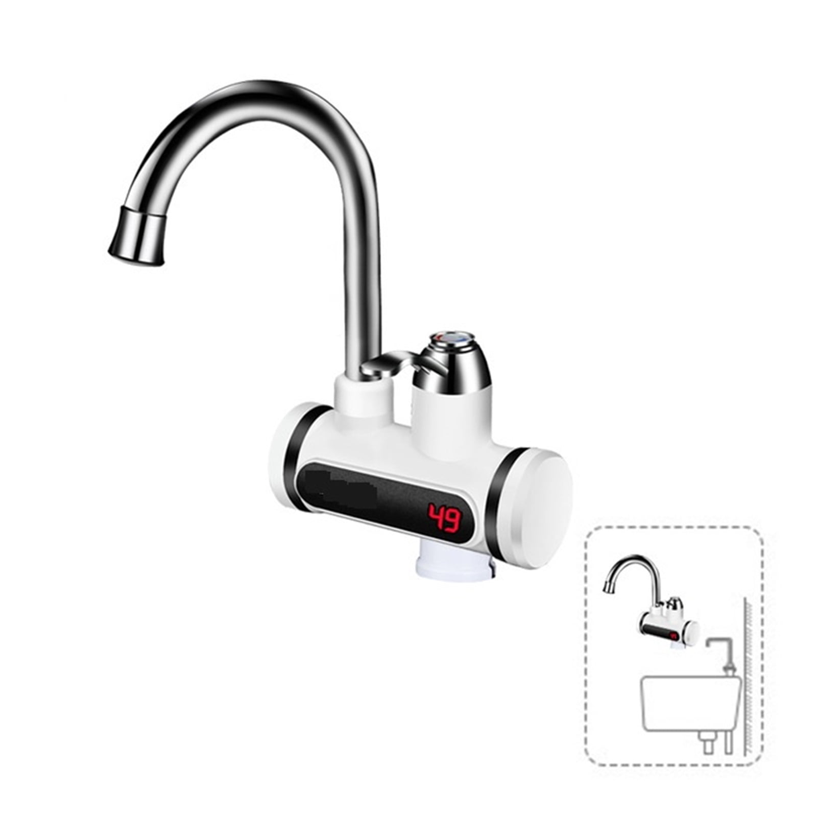 Water Heater Electric Display Kitchen Tap,Instant Hot Water Faucet ...