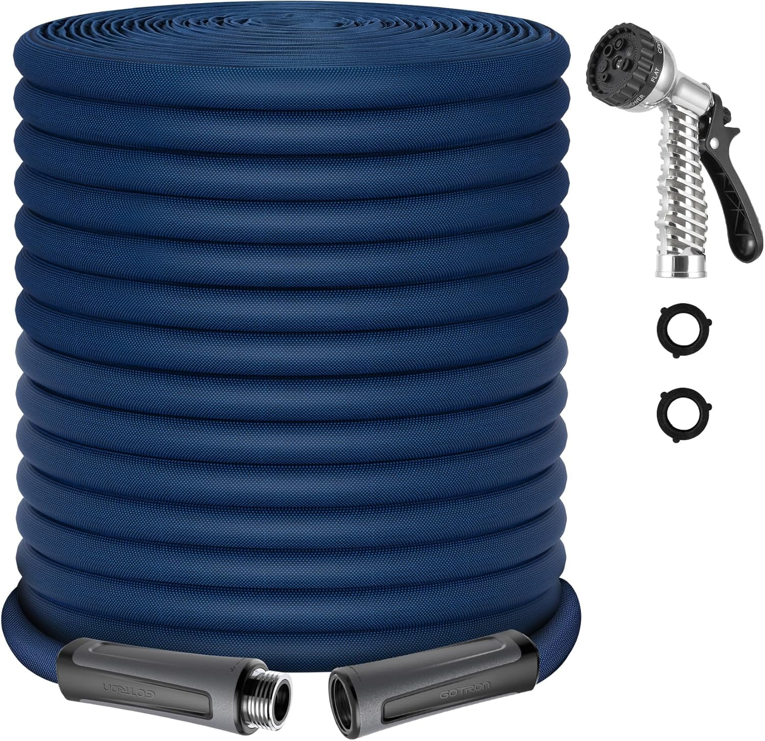 Water Hose 100ft, Non-Expanding Outdoor Garden Hose, Lightweight ...
