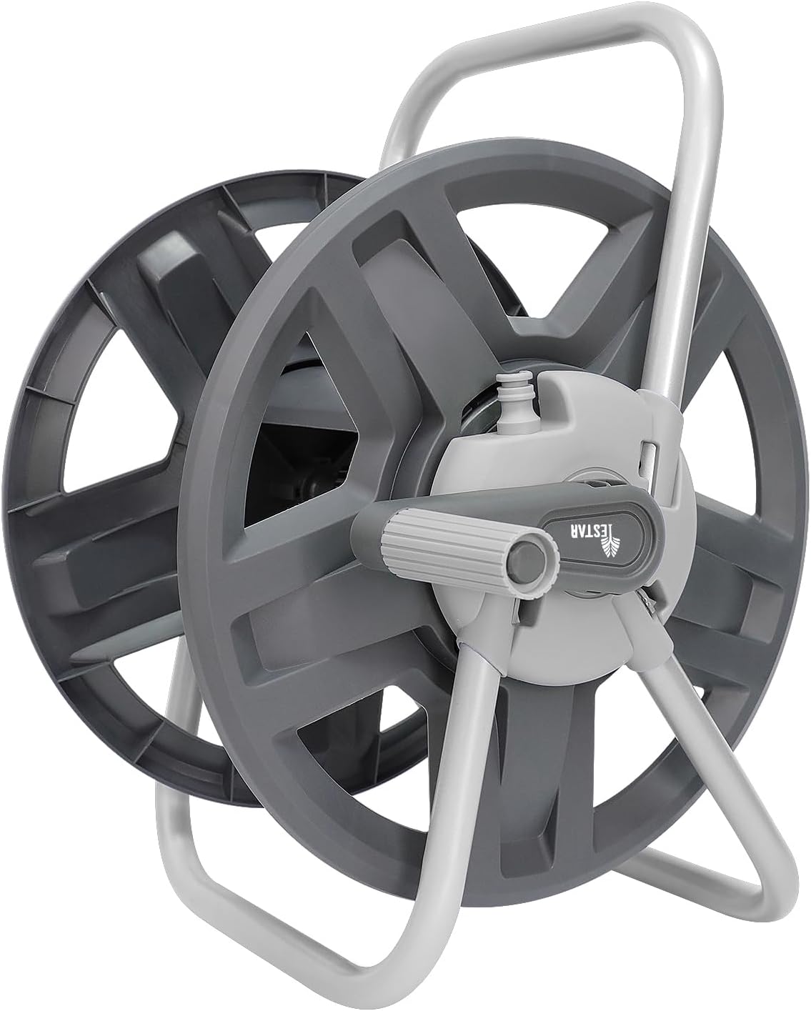 Water Hose Reel Cart, Holds 65-147 Ft of 5/8 Inch Hose, Wall Mounted ...