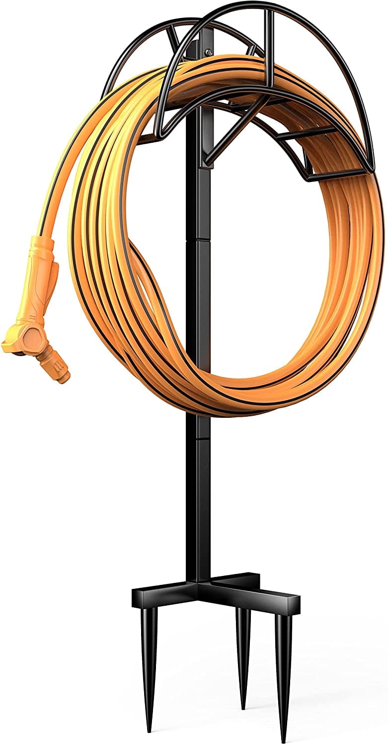 ROSSNY Garden Hose Reel Stand, Freestanding Heavy Duty Water Hose ...