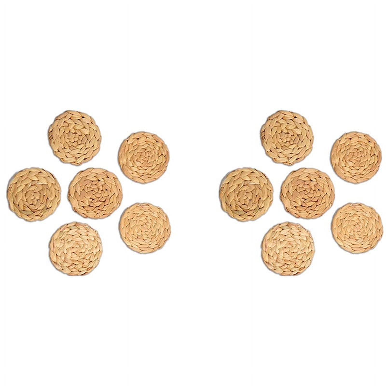 Water Hyacinth Coaster 6 Pieces Seagrass Coaster for Drinks - Walmart.com