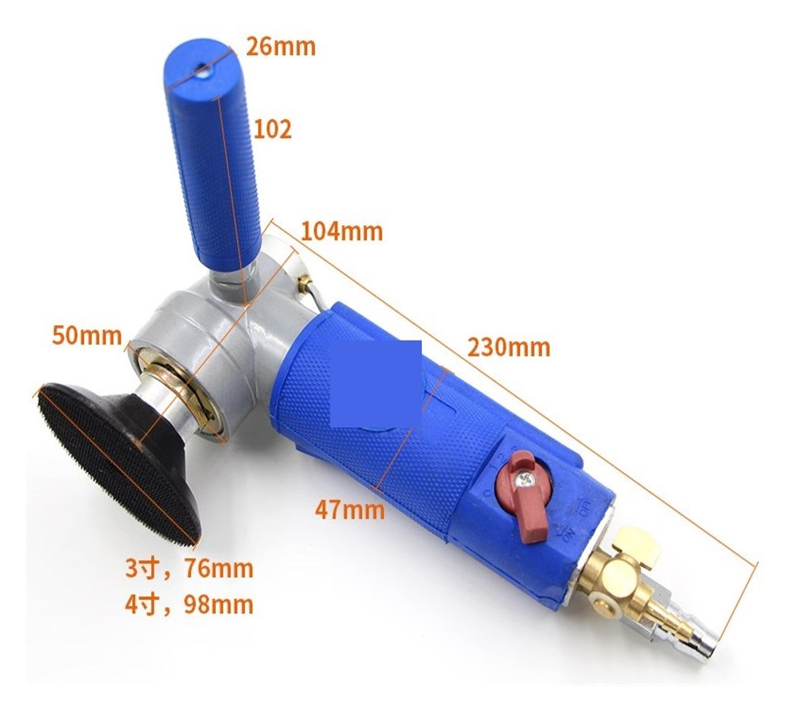 Water Injection Type 3 Inch 4 Inch Pneumatic Water Mill Marble Stone ...