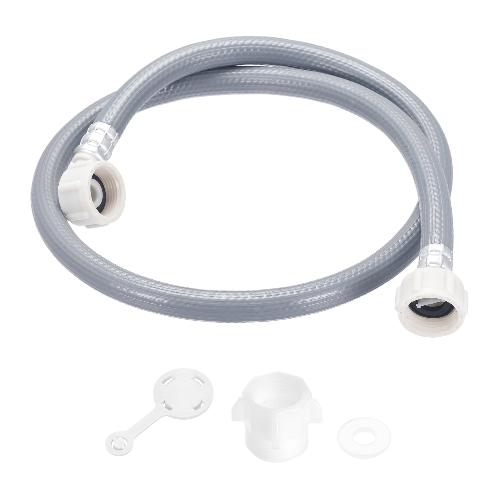 Water Inlet Hose, 90-Degree Water Connector Inlet Pipe 3.28ft Gray for ...