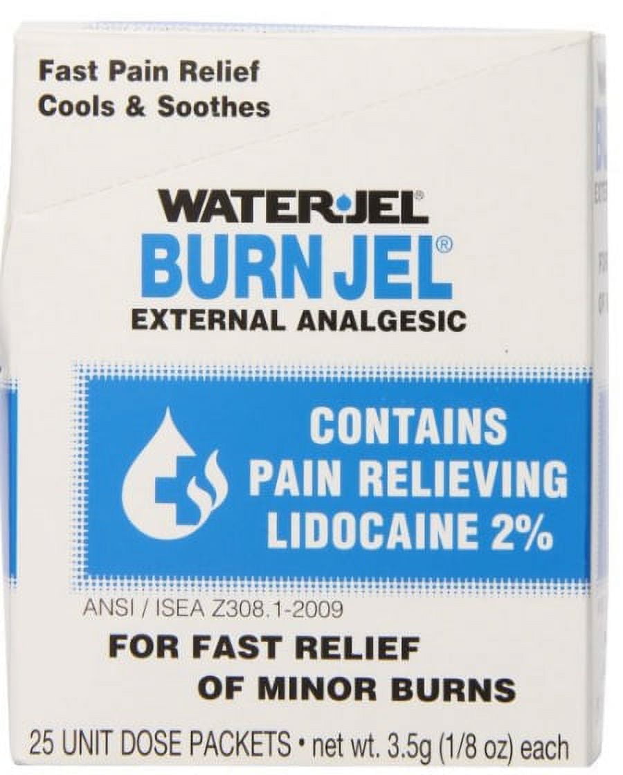 Water-Jel Burn Jel Fast Pain Relief 3.5g Squeeze Bottle Cools and ...