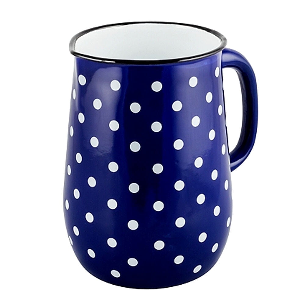 Water Jug Enameled Steel Jug 84.5 fl oz Saxony Enamelware Jug with ...