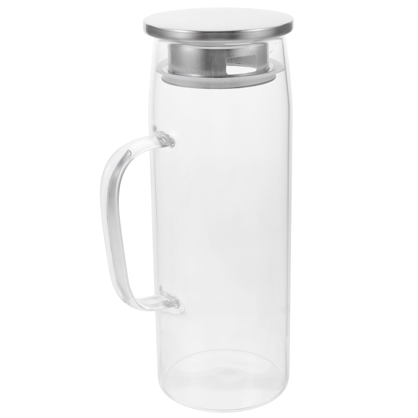 Water Jug Glass Carafes with Lid Hot Water Pitcher Glass Cooler High ...