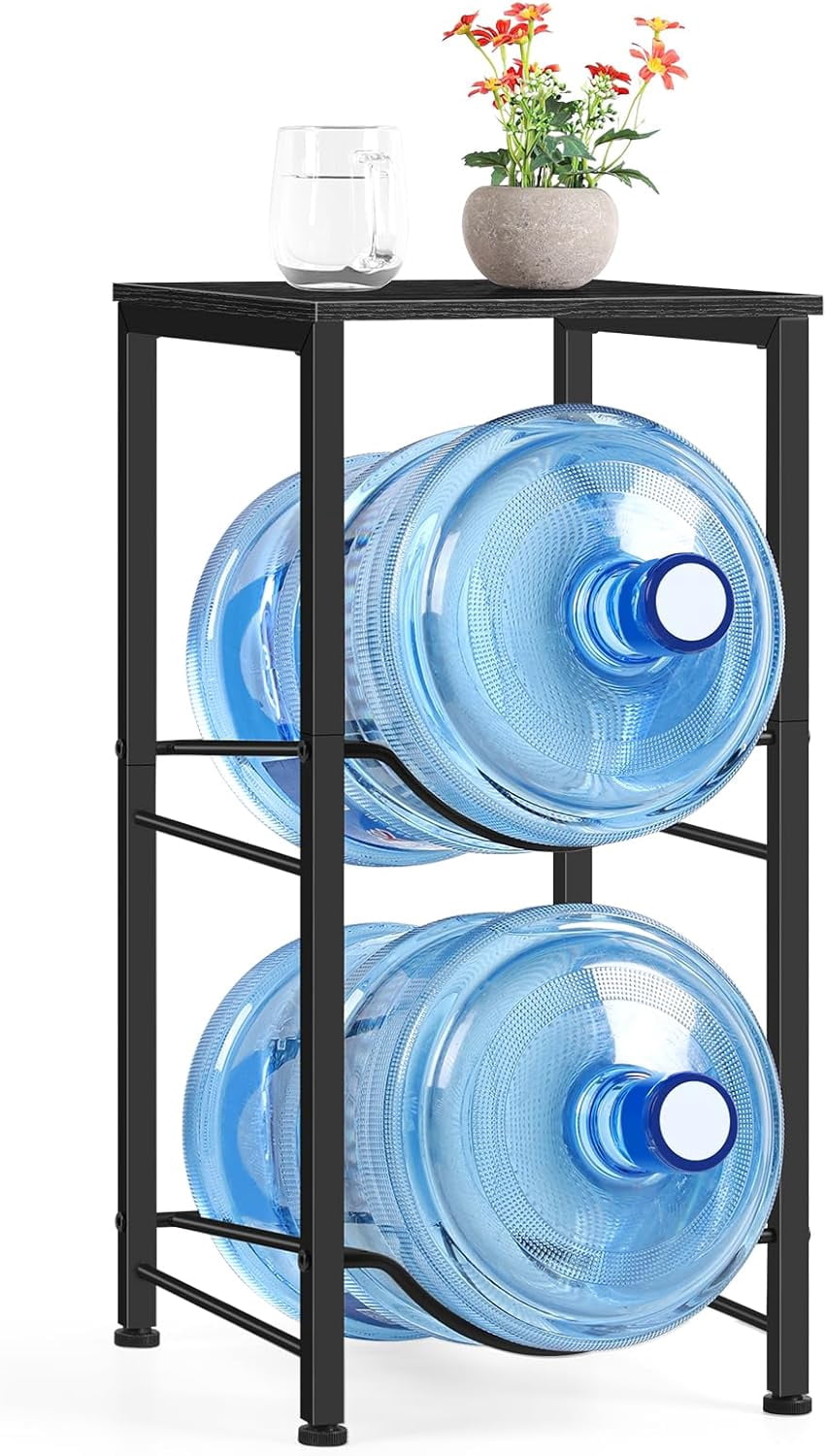 Water Jug Holder 5 Gallon Water Bottle Holder With Top Shelve 2 Tier ...