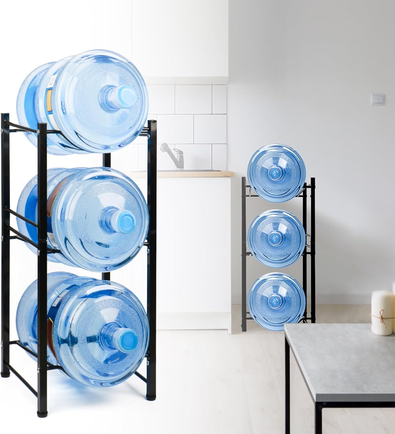 Water Jug Holder 5 Gallon Water Jug Rack Heavy Duty Water Bottle ...