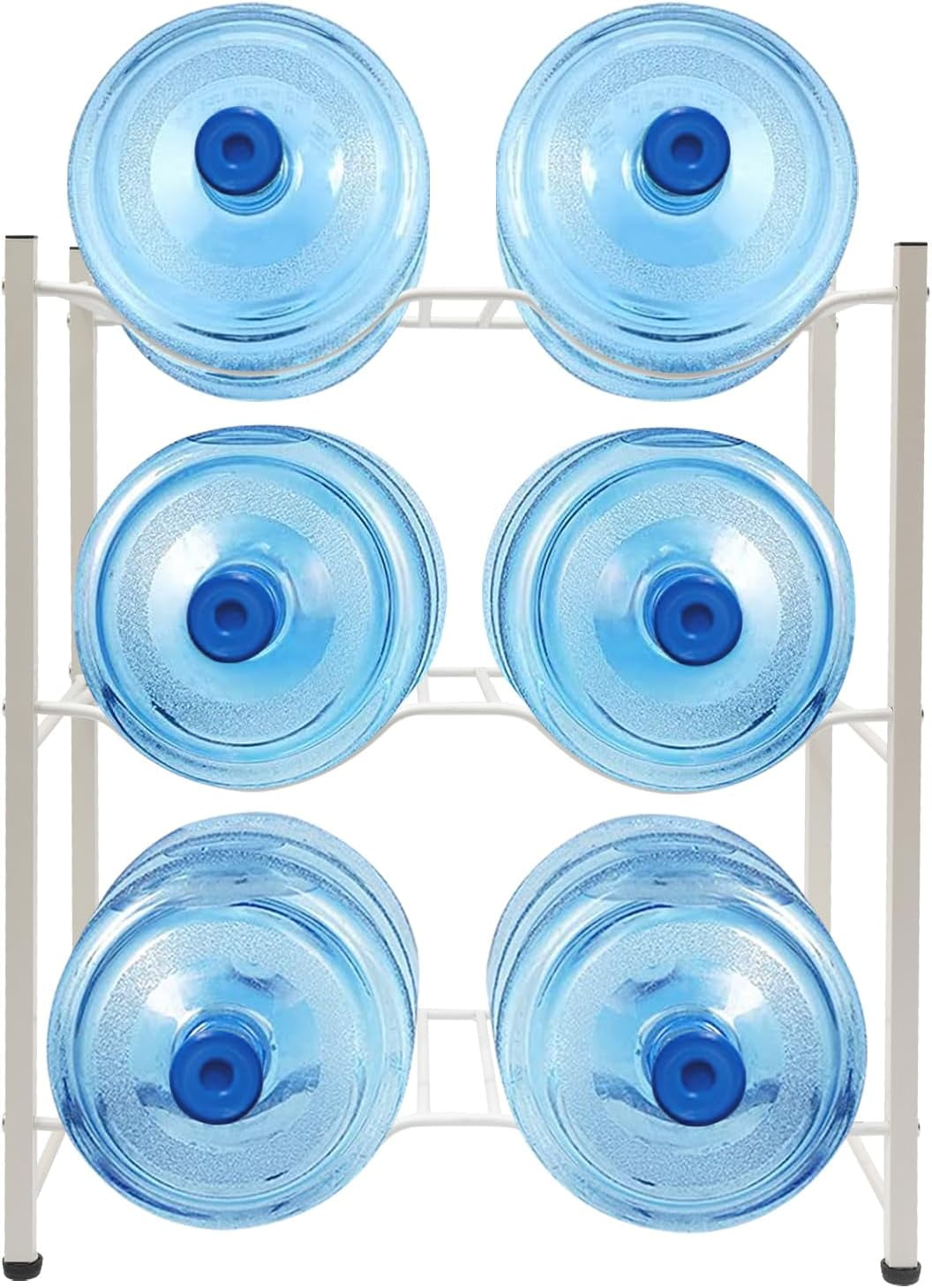 Water Jug Rack, 5 Gallon Water Jug Stand, 3 Tier Water Jug Rack with 6 ...