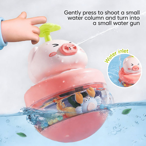 Water And Land Dual-Purpose Wobble Sprinkler Toy - Stable Wobble ...