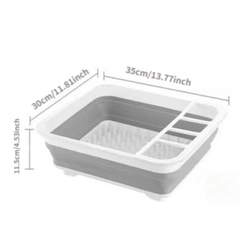 Water Leakage Folding Drain Bowl Tray Rack Plastic Tableware Bowl ...