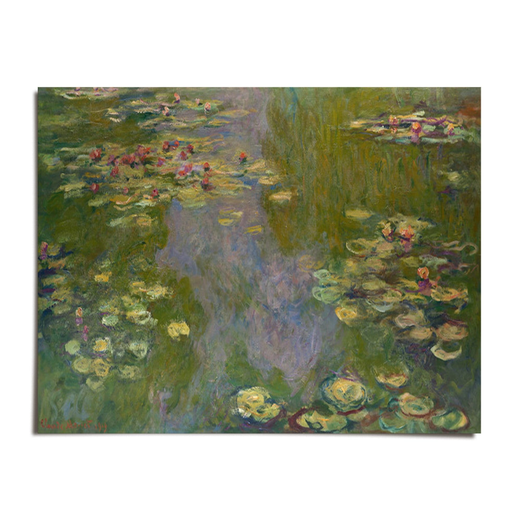 Water Lilies, 1919 - Claude Monet - 9x12 - Wall Art Print - UNFRAMED ...