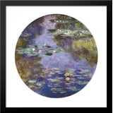 Water Lilies 28x28 Large Black Wood Framed Print Art by Claude Monet ...