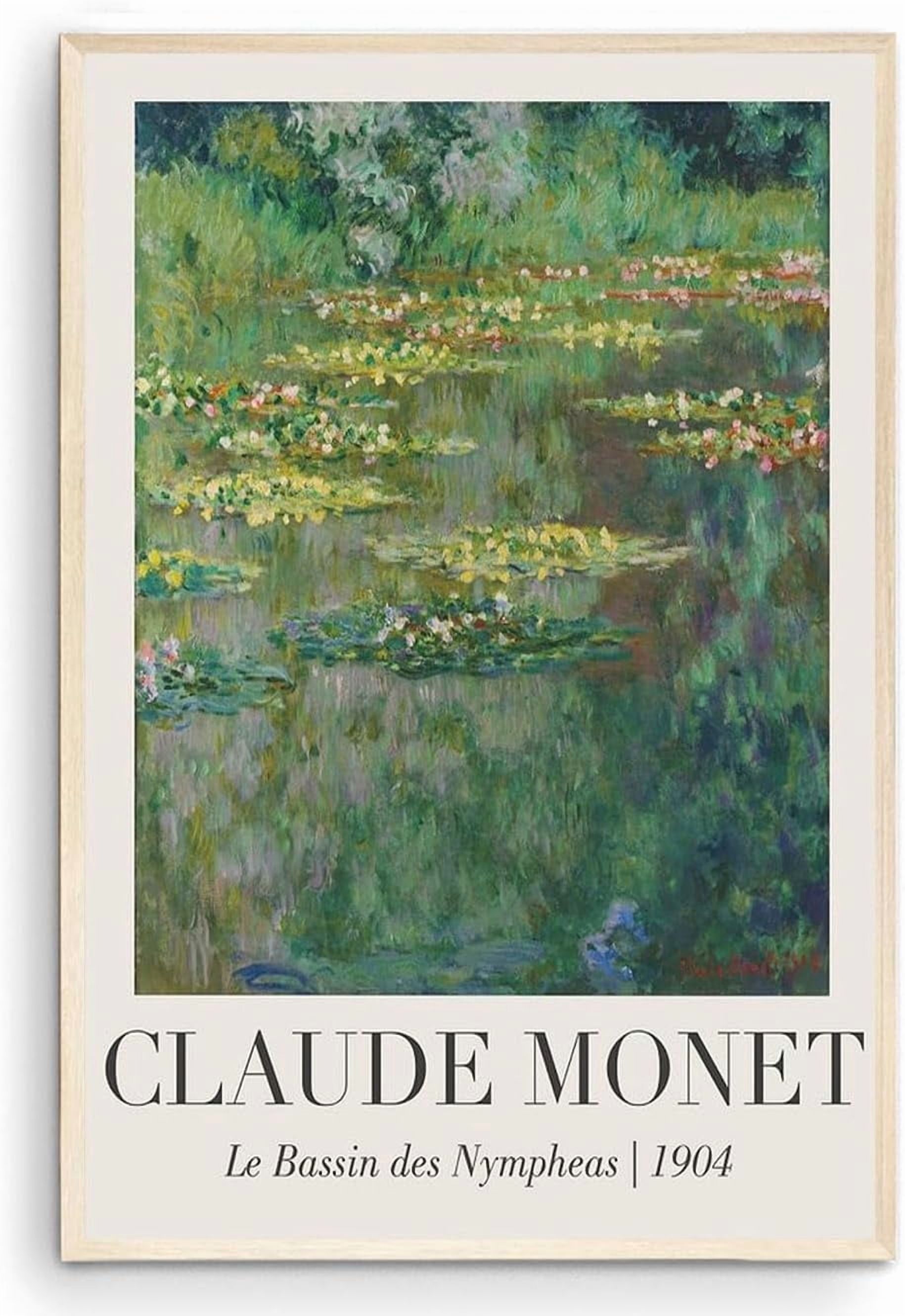 Water Lilies Art Print, French Country Wall Decor, Vintage Monet Museum ...