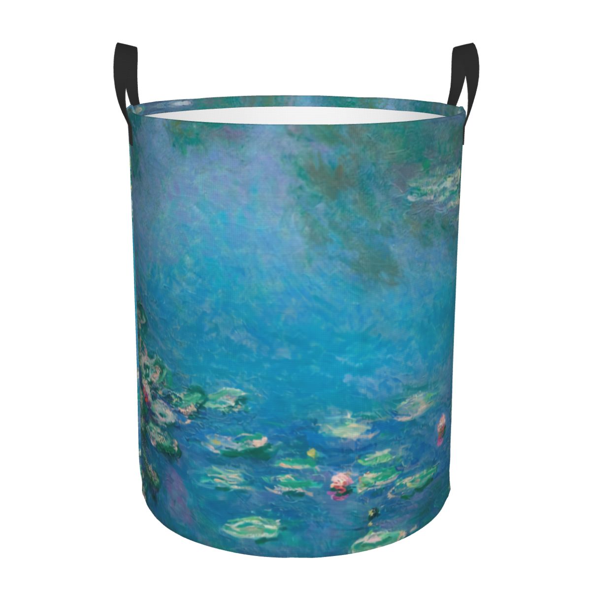 Water Lilies By Claude Monet Laundry Basket Foldable Large Clothes ...