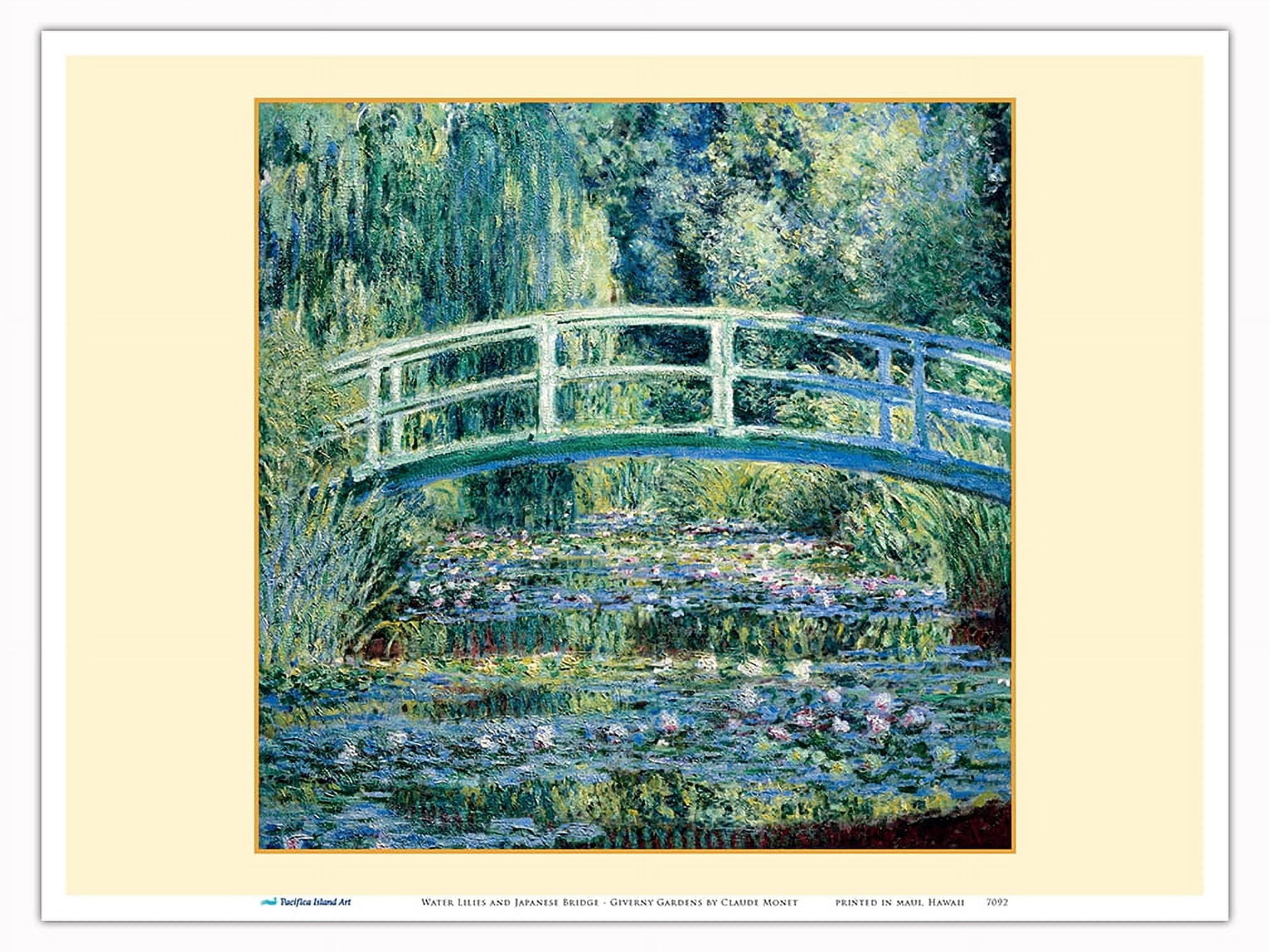 Water Lilies and Japanese Bridge - Giverny Gardens France - From an ...