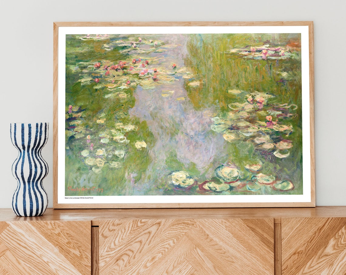 Water Lilies Landscape 1919 By Claude Monet Poster, Poster Print, Wall ...
