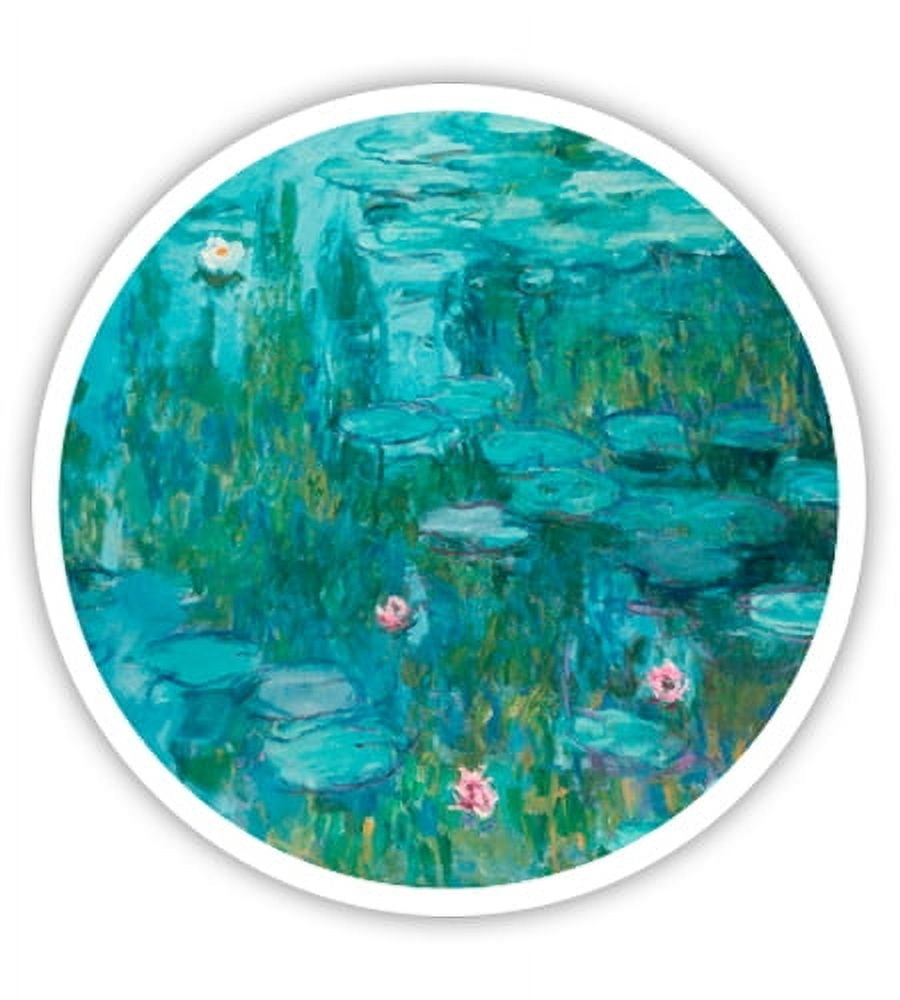 Water Lilies Monet Beautiful - 12" Vinyl Sticker Waterproof Decal ...