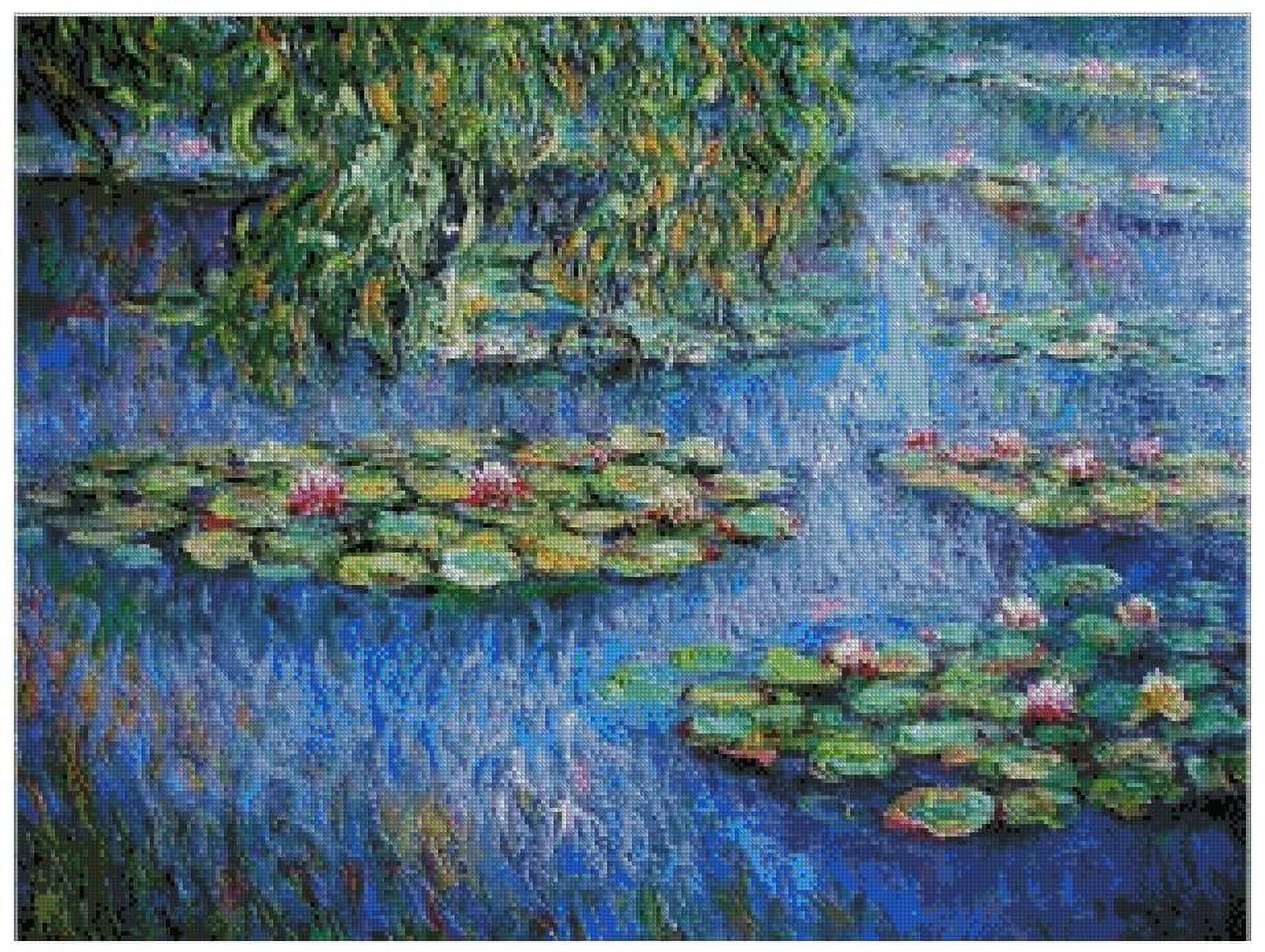 Max Stitch Design Water Lily Counted Cross Stitch Kit, 300x220 Stitches ...