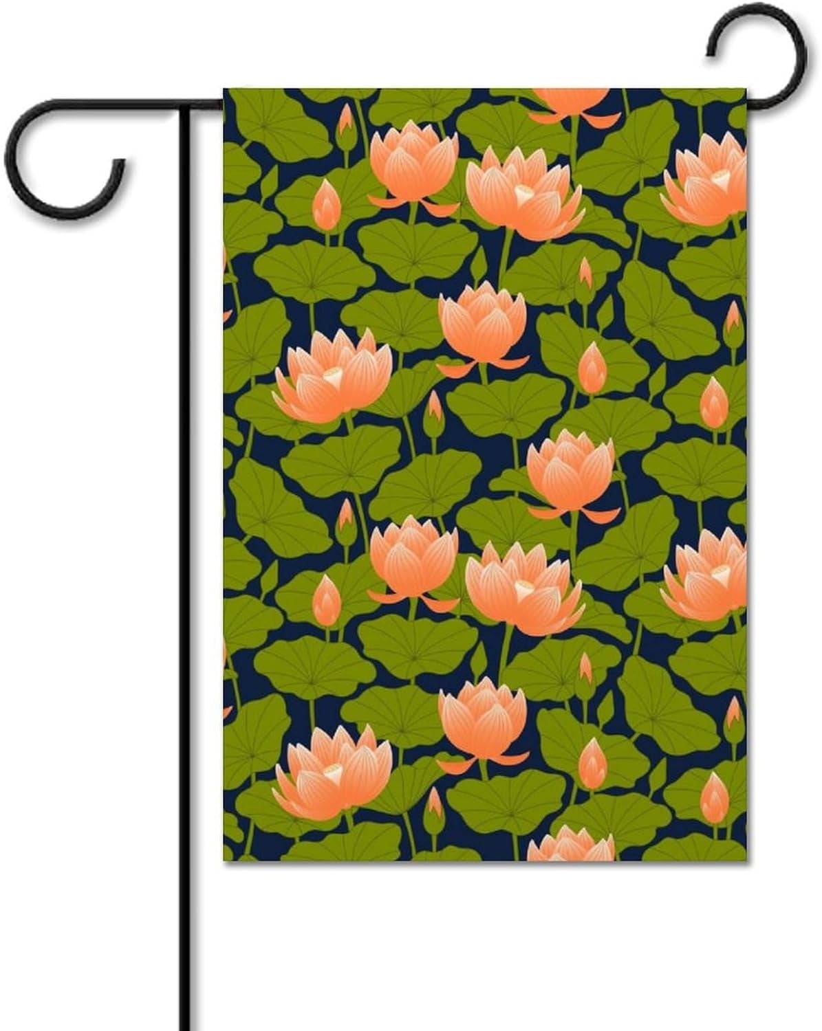 Water Lily Floral Garden Flags Flag Double Sided Holiday Decorative ...