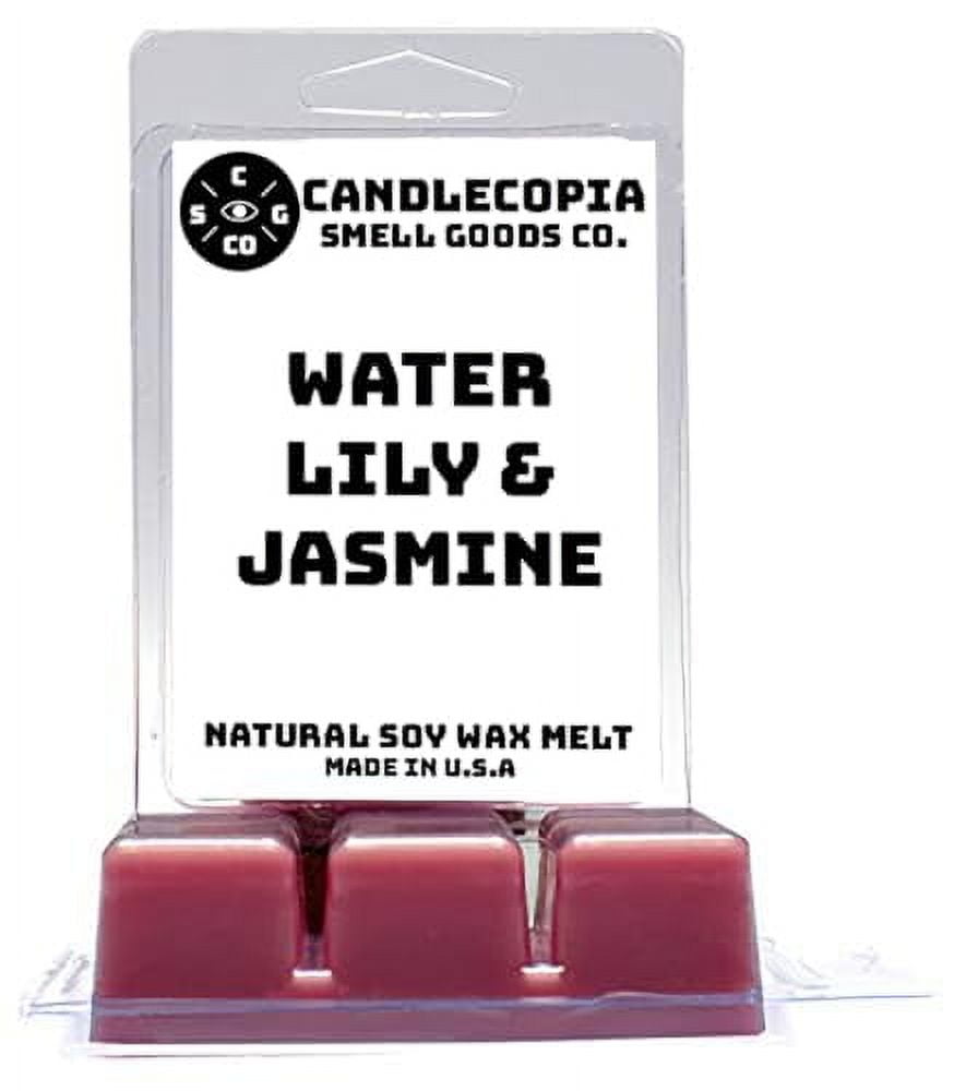 Water Lily & Jasmine Strongly Scented Hand Poured Vegan Wax Melts, 12 ...