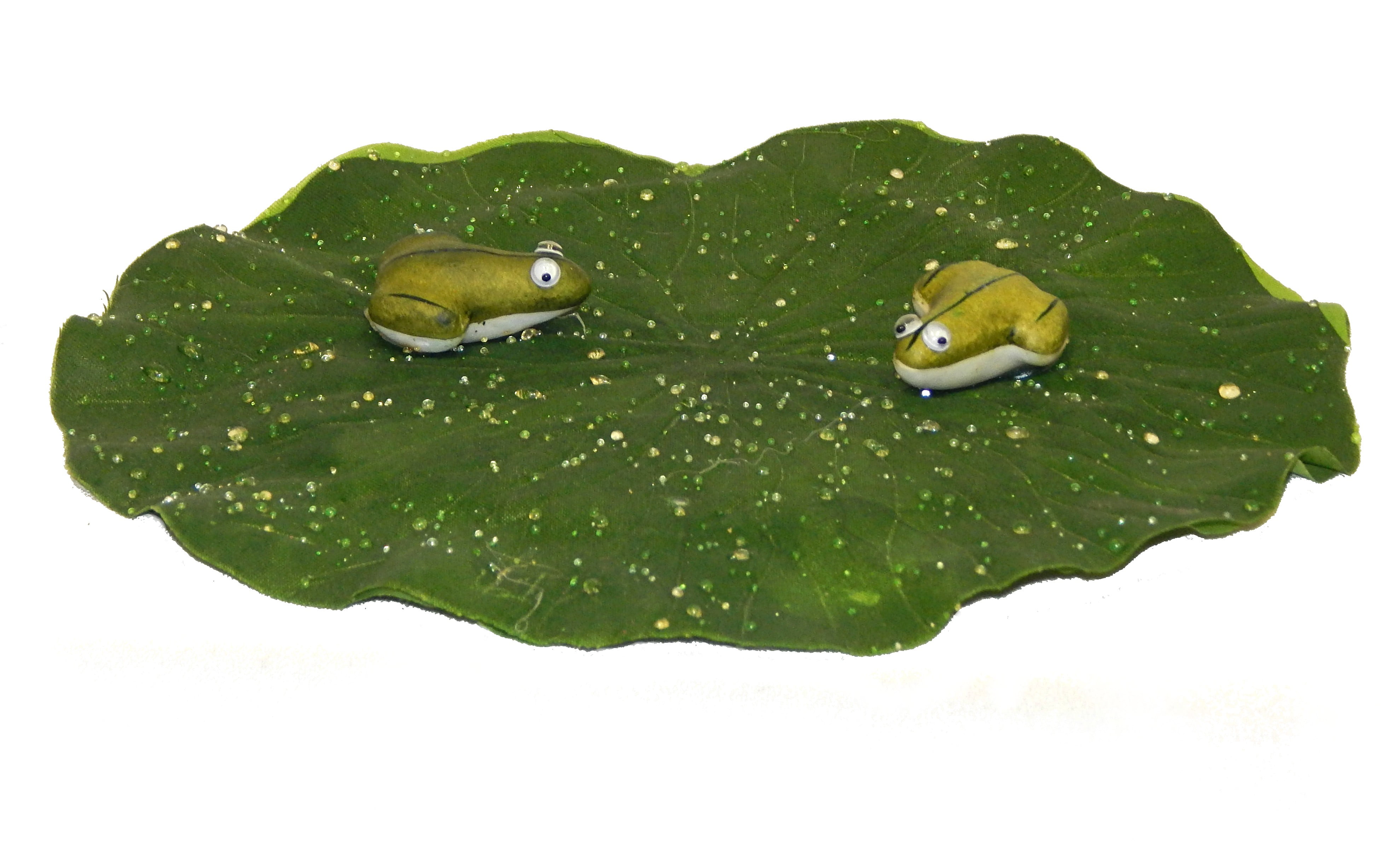 Water Lily Leaf 9in Artificial Polysilk Faux Fake Flower Plant Fake ...